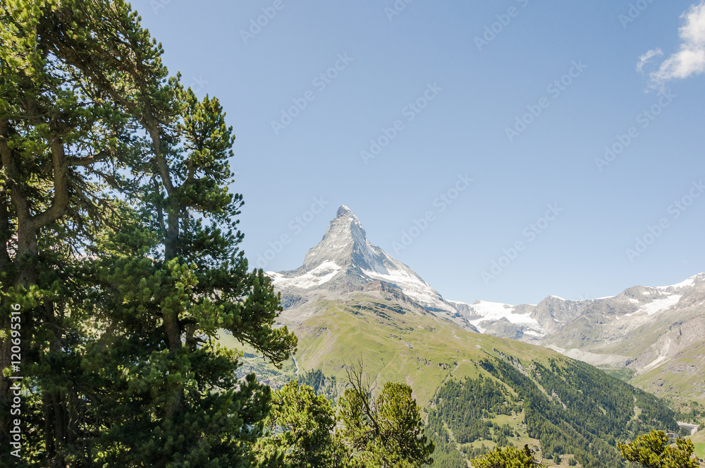 Zermatt, Wallis, Bergdorf, Alpen, Schweizer Berge, Matterhorn, Furi ...