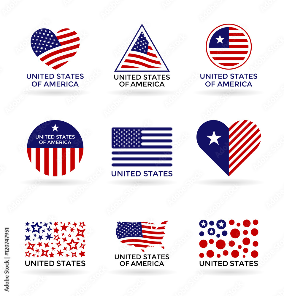 Various symbols of the USA (6) Stock Vector | Adobe Stock