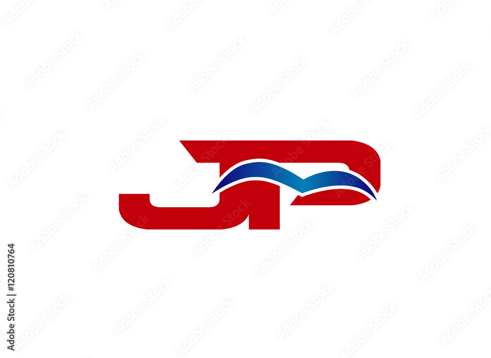 JP Logo. Vector Graphic Branding Letter Element Stock Vector | Adobe Stock