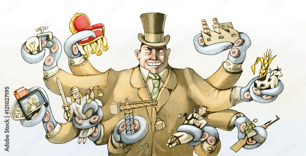 corrupt power political cartoon Stock Illustration | Adobe Stock