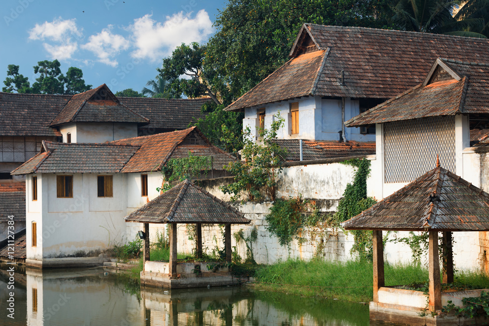 Padmanabhapuram Palace in front of Sri Padmanabhaswamy temple in ...