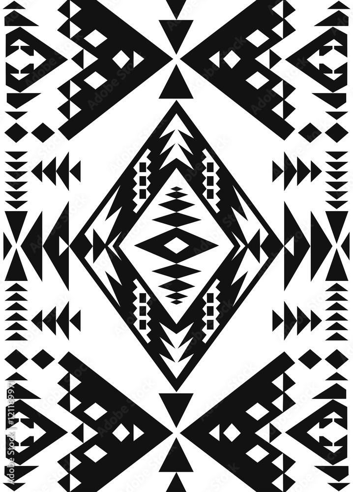 Black And White Native American Patterns And Designs