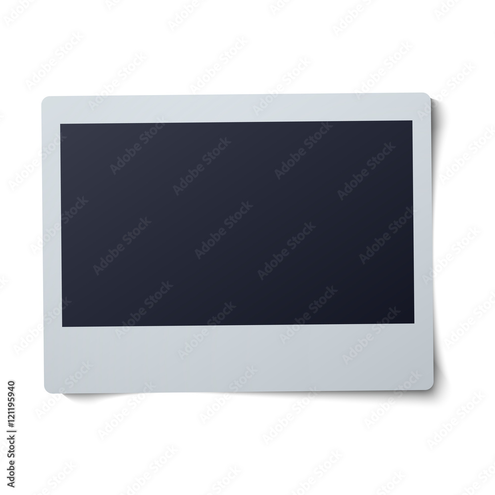 Polaroid frame vector illustration isolated on white background ...