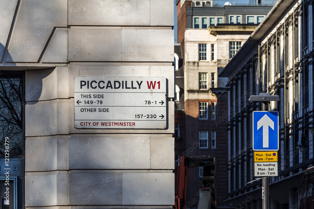 Street name plate, London Stock Photo | Adobe Stock