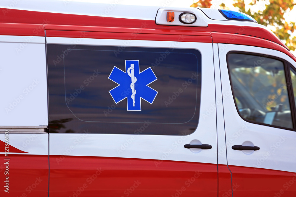 Star of Life and Rod of Asclepius, Medical Symbol of Emergency on ...