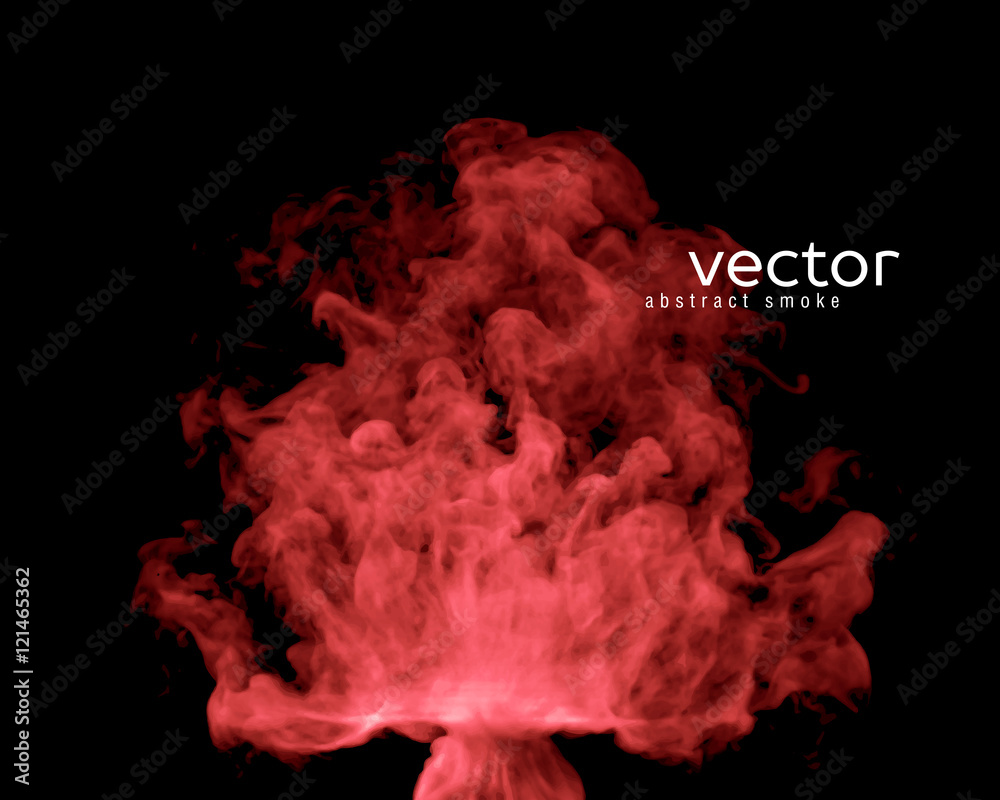 Vector illustration of red smoke Stock Vector | Adobe Stock