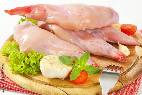 Fresh rabbit meat Stock Photo | Adobe Stock