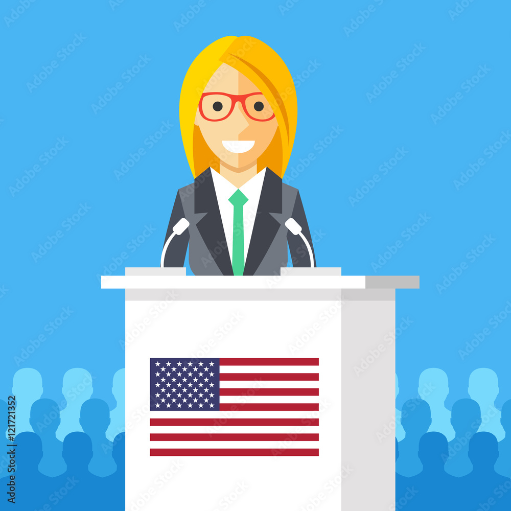 Woman President Clipart