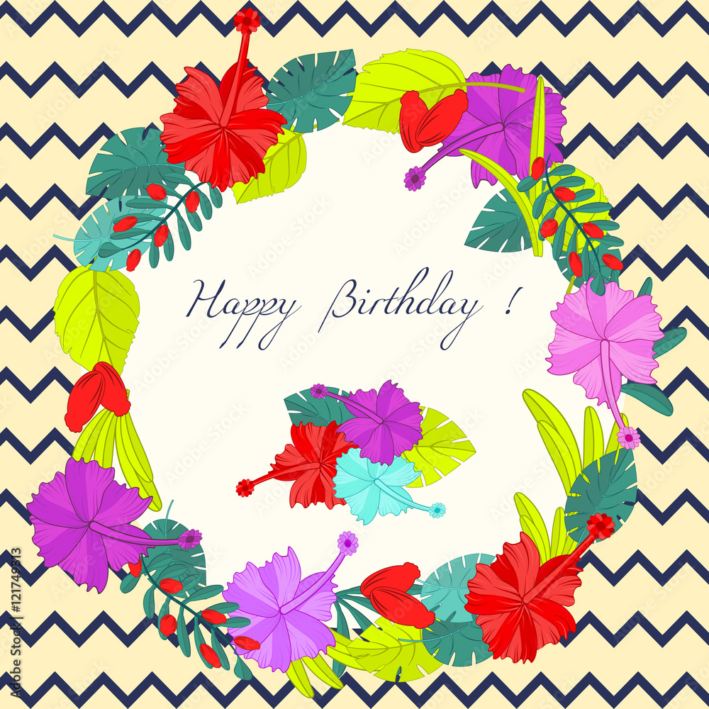 Happy Birthday Label for Holiday . for Invitations and Greeting Cards ...