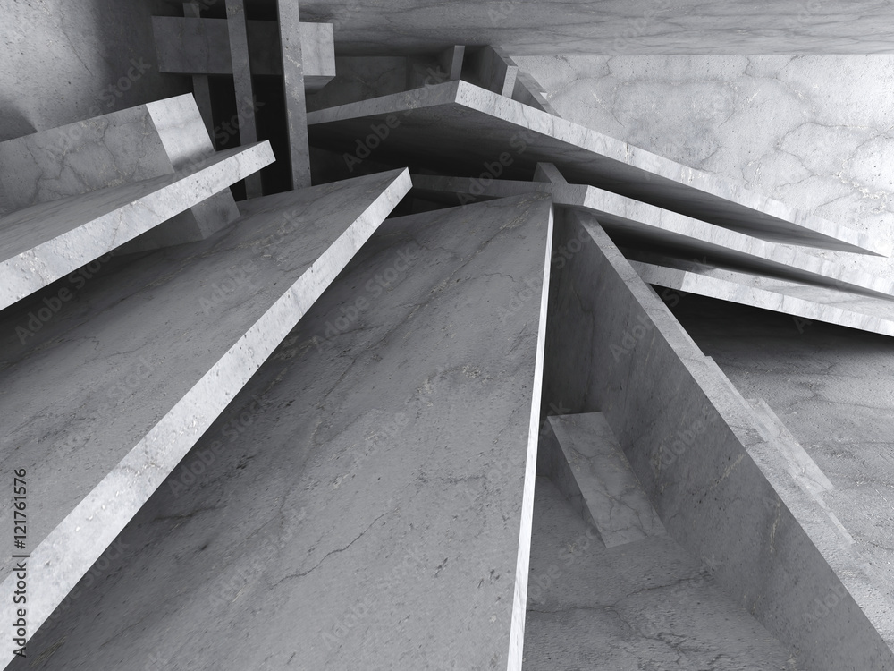 Chaotic Concrete Architecture Background. Construction Modern De Stock ... Chaotic Concrete Architecture Background. Construction Modern De Stock ...
