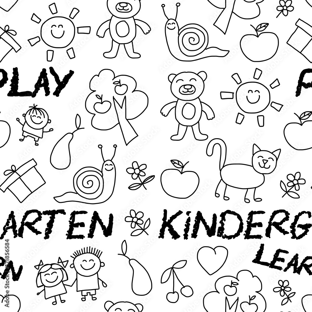 Play Learn and grow together Vector image Stock Vector | Adobe Stock