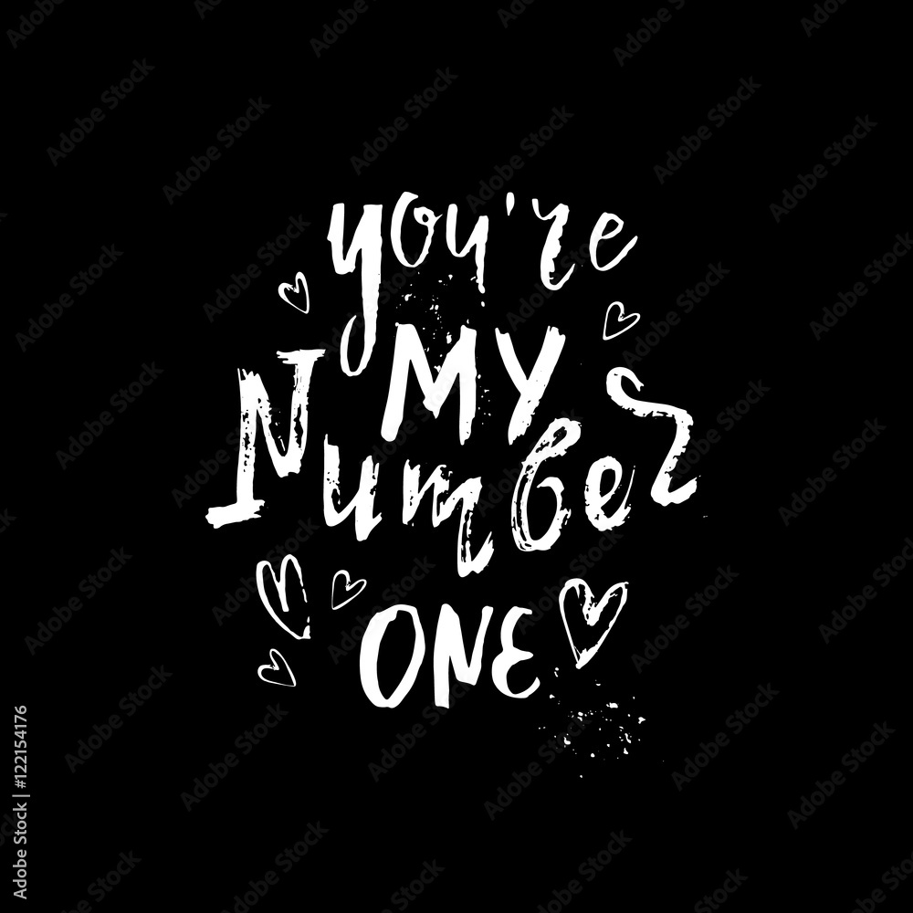 You're my number one Stock Vector | Adobe Stock