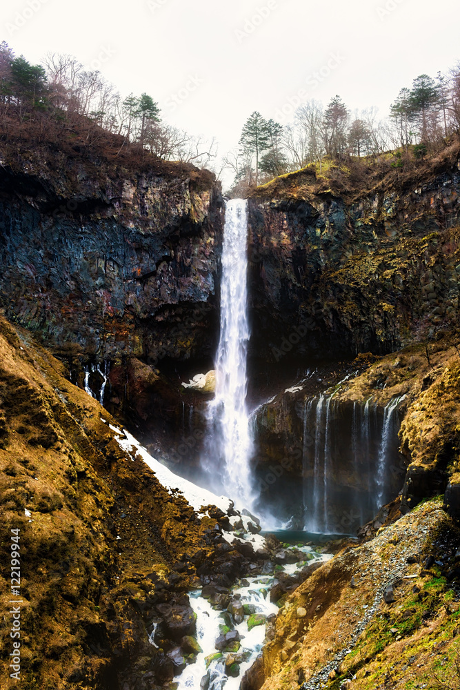 Stock-Foto „Kegon waterfall is one of famous of Nikko's beautiful ...