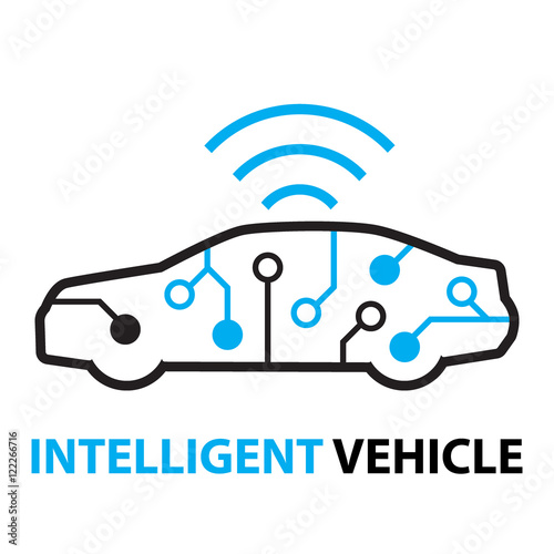 smart car,Intelligent Vehicle icon and symbol Stock Vector | Adobe Stock
