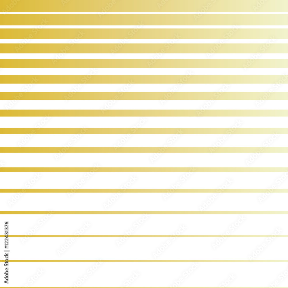 Line halftone pattern with gradient effect. Horizontal lines in golden ...