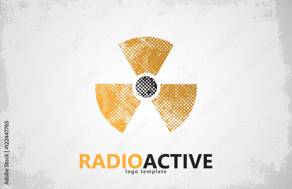 Nuclear logo. Radioactive logo design. Radiation symbol Stock Vector ...
