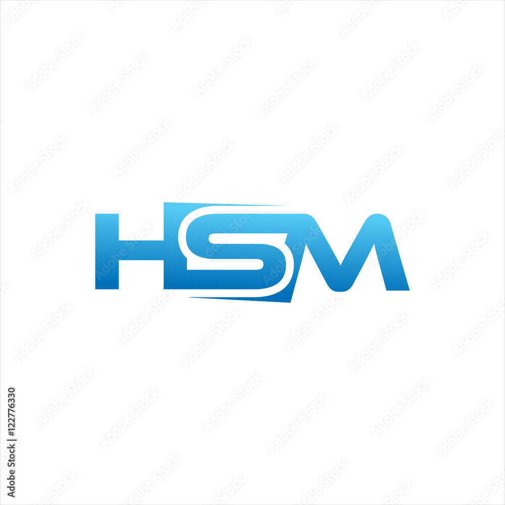 HSM Letter Colorful Logo Stock Vector | Adobe Stock