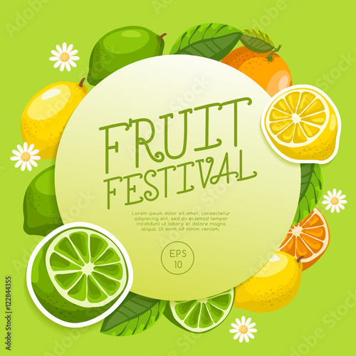 Fruit Festival : Fruit Elements : Vector Illustration Stock Vector ...