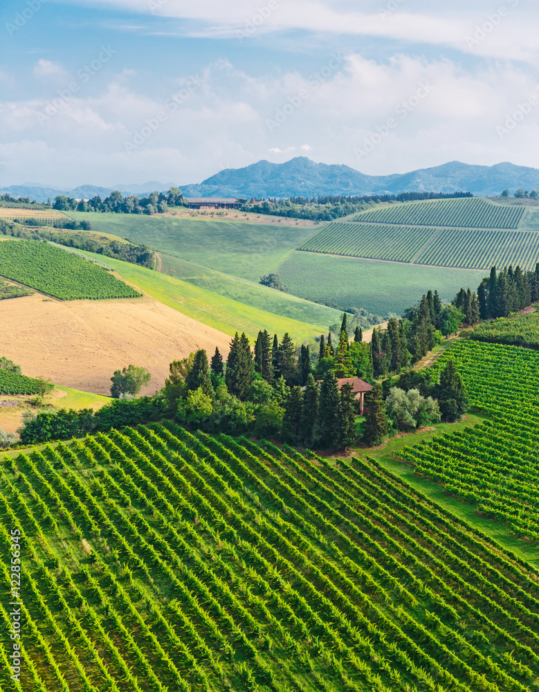Typical Tuscan farmhouse in Italy Stock Photo | Adobe Stock