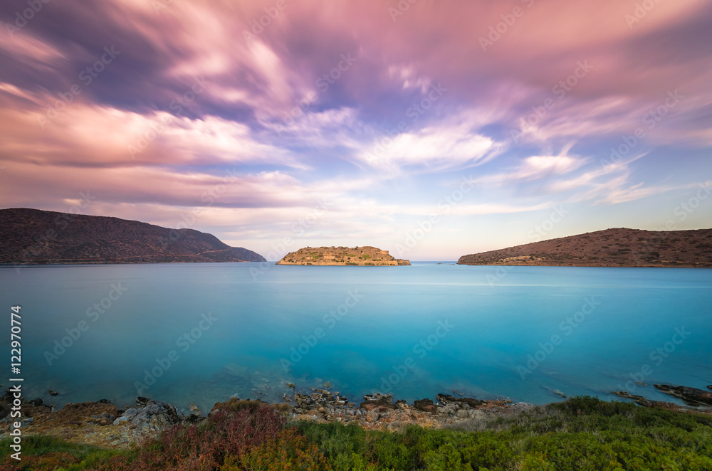 Spinalonga is an island where were isolated lepers, humans with the ...