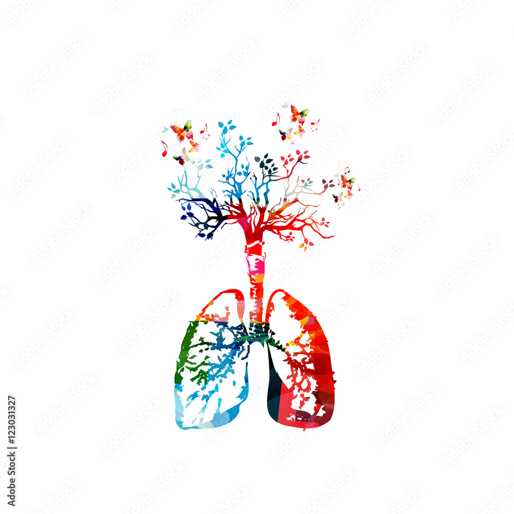 Colorful healthy lifestyle template design background, vector ...