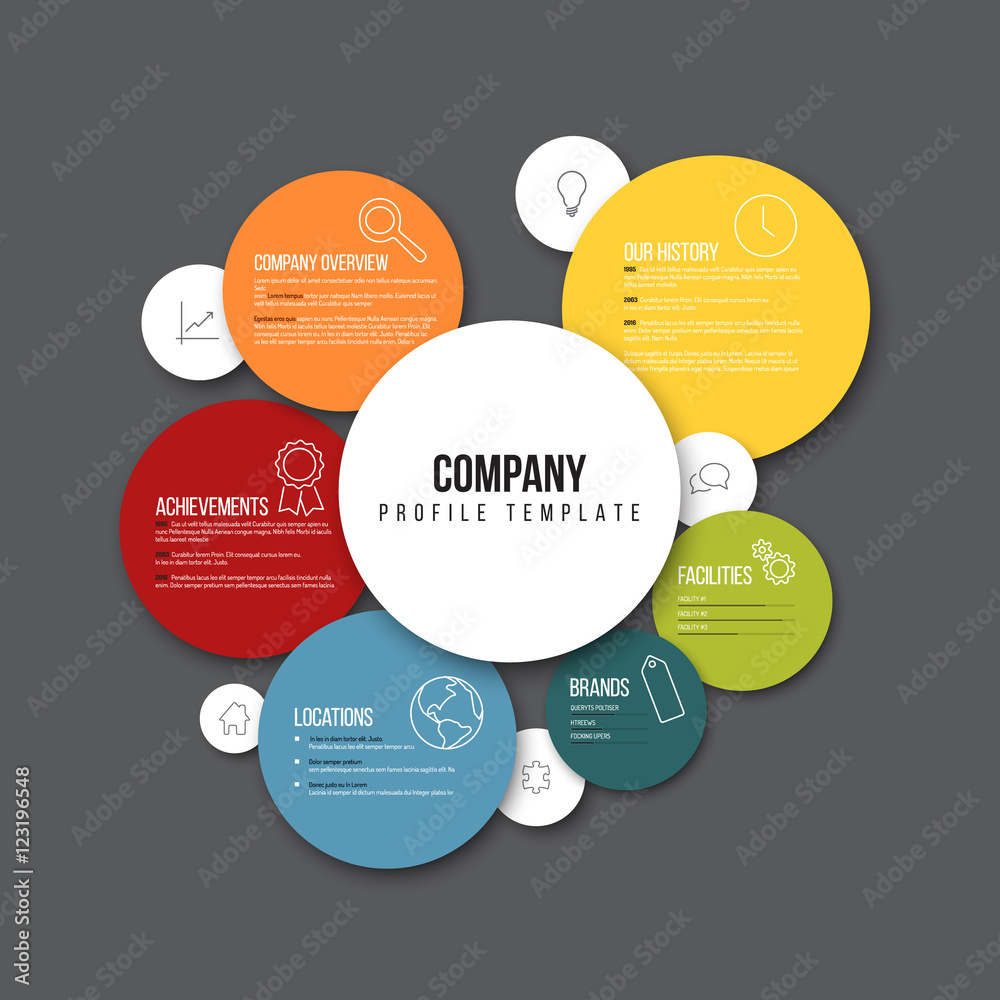Vector Company infographic overview design template Stock Vector ...