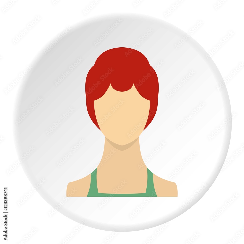 Female avatar icon. Flat illustration of female avatar vector icon for ...