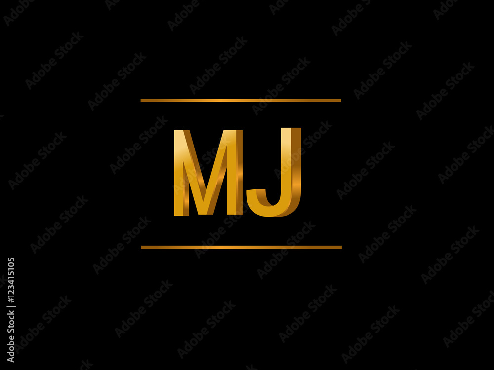 MJ Initial Logo for your startup venture Stock Vector | Adobe Stock