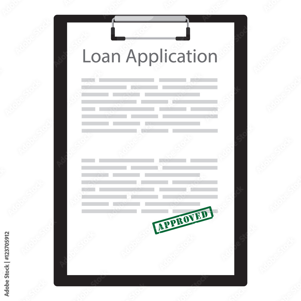 Loan application vector Stock Vector | Adobe Stock