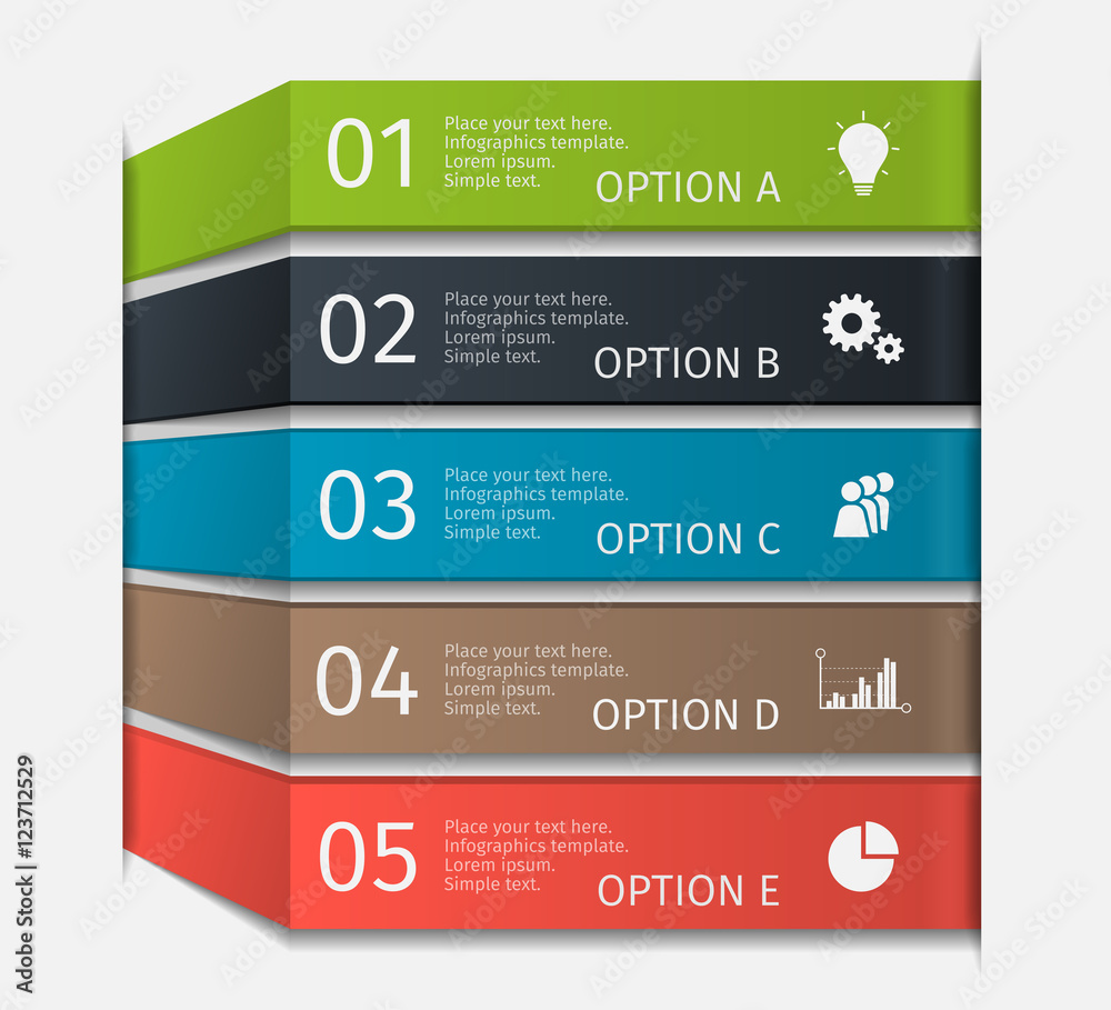 Vector elements for Infographics design. List for diagram, workflow ...