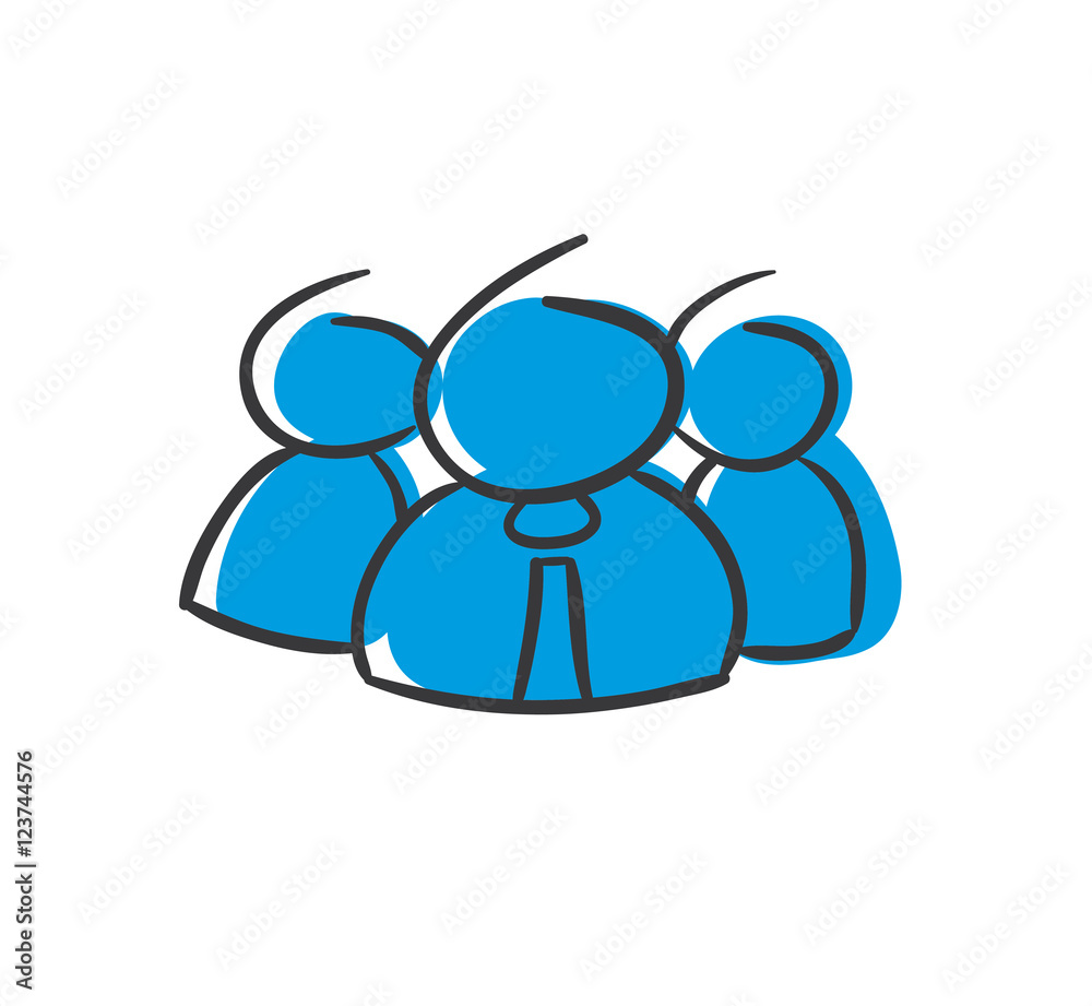 Stick Figure Series Icon / Mannschaft Stock Vector | Adobe Stock