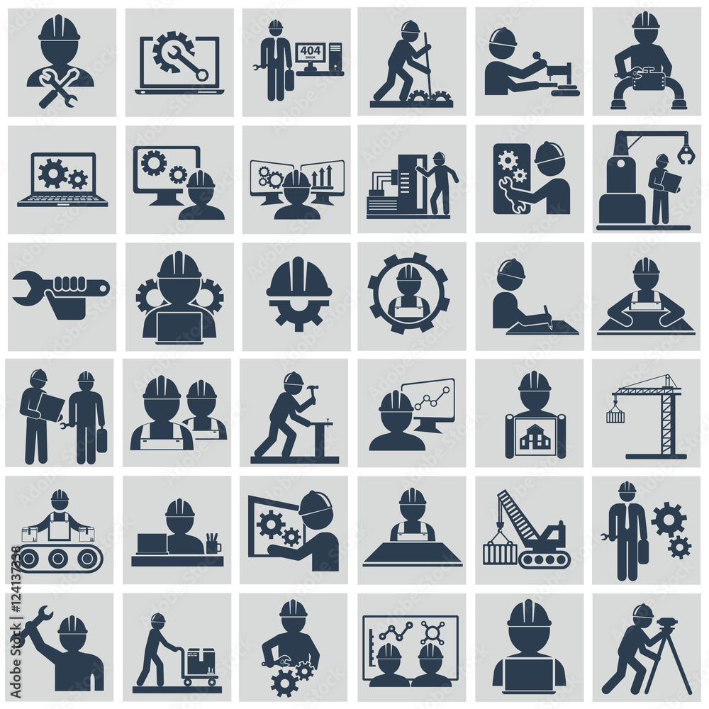 Engineer construction equipment machine operator managing and ...