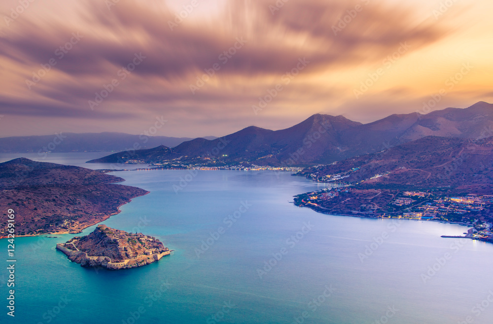 Spinalonga is an island where were isolated lepers, humans with the ...