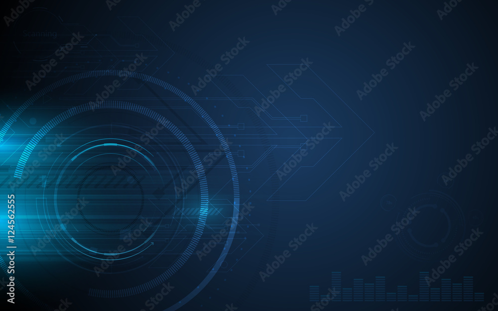 vector hi tech pattern circular grid texture design background ...