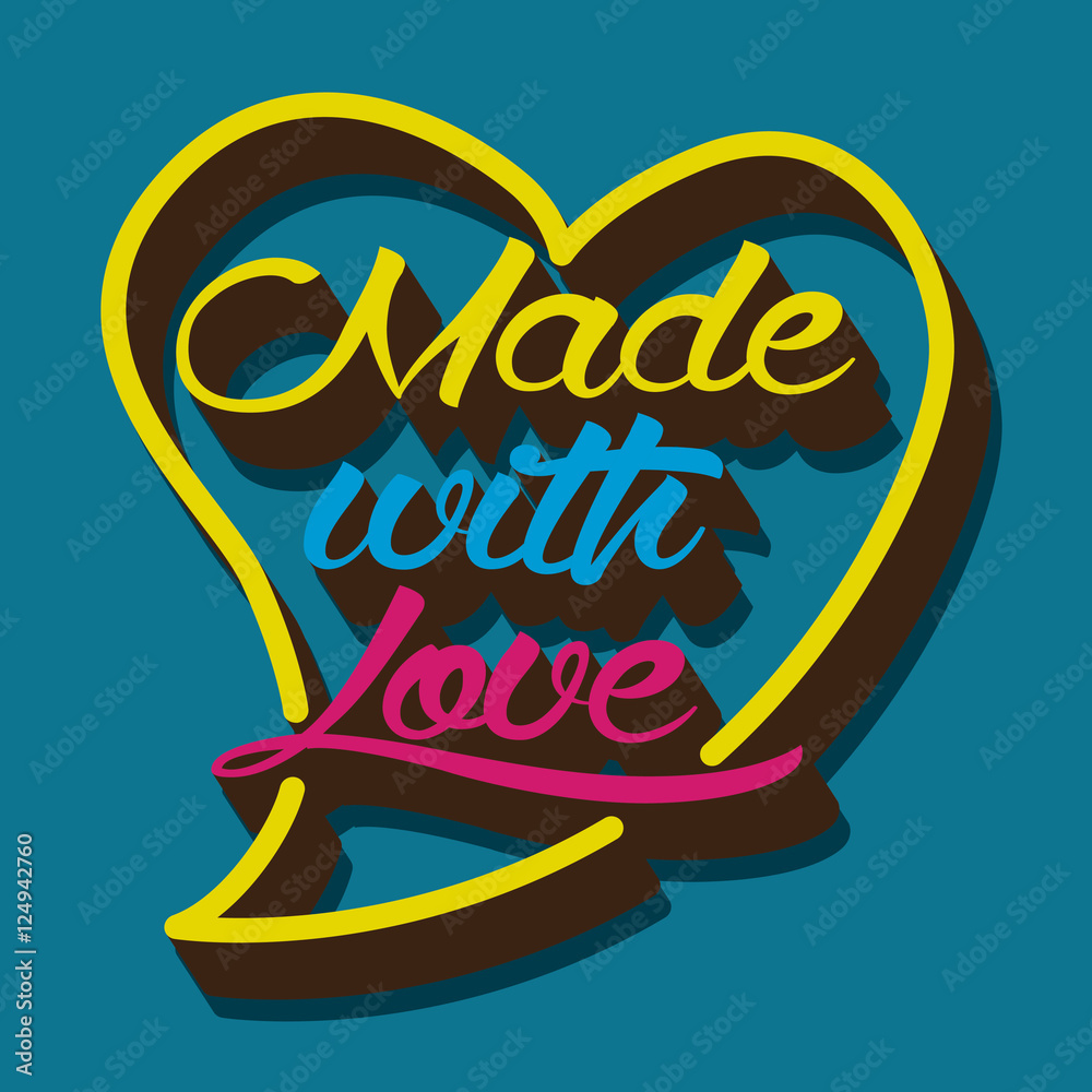 Lettering postcard family and love quotes set. Motivation, poster ...