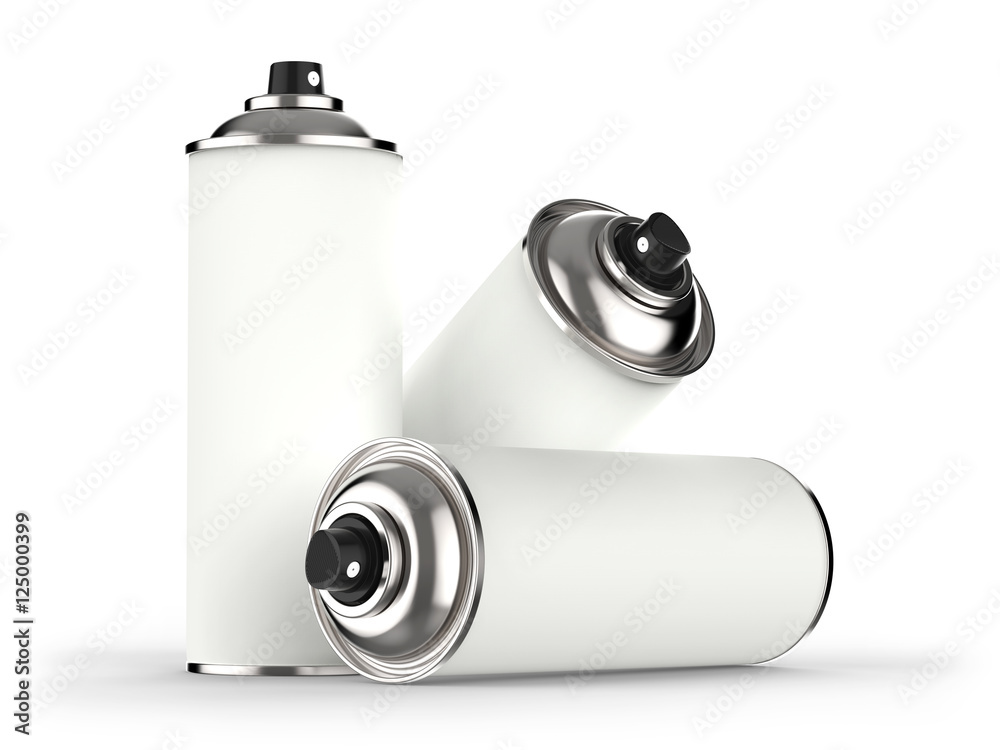 Stock-Illustration „Spraydosen weiß“ | Adobe Stock