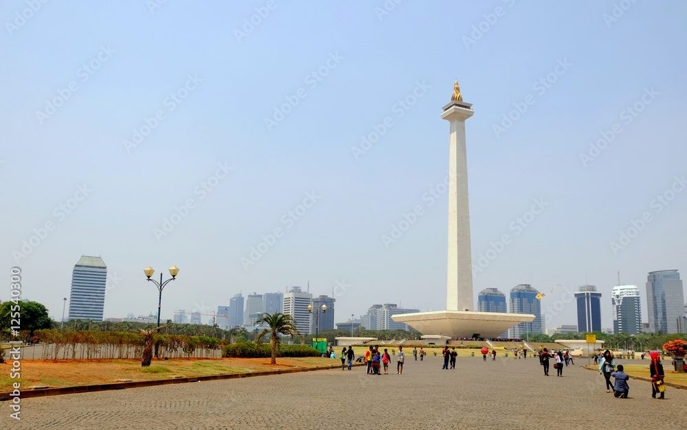 National Monument (Monas) at daylight, this is one of iconic monument ...