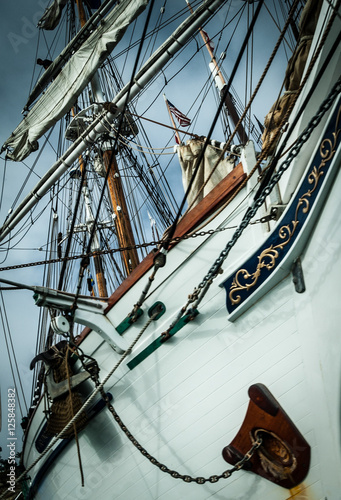 old sailing ship rigging - Buy this stock photo and explore similar ...