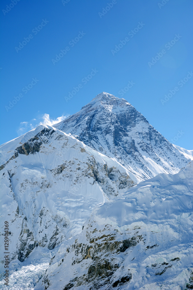 Hiking in Khumbu Valley in Himalayas mountains, Kala Pattar and Everest ...