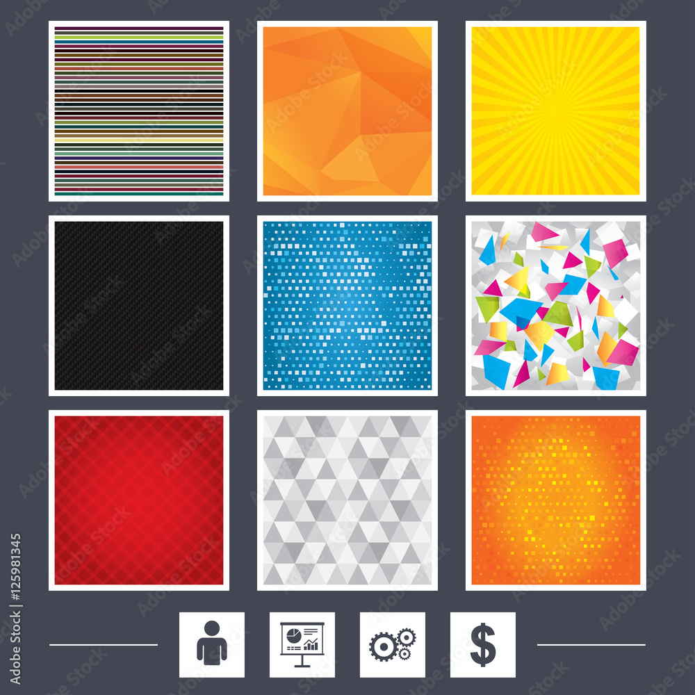 Yellow background. Carbon fiber texture. Mossaic and low poly design ...