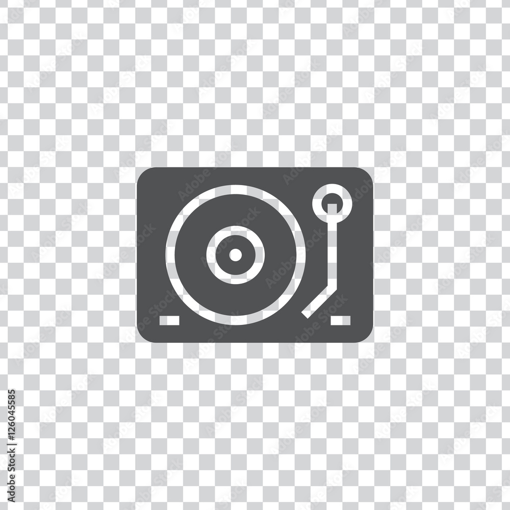 Dj mixer icon vector, clip art. Gramophone vector symbol. Also useful ...