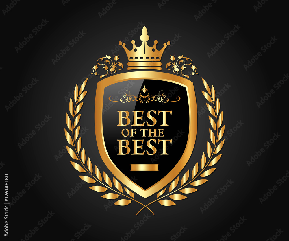 Best of the Best, Luxury and Award Logo Vector Design Stock Vector ...
