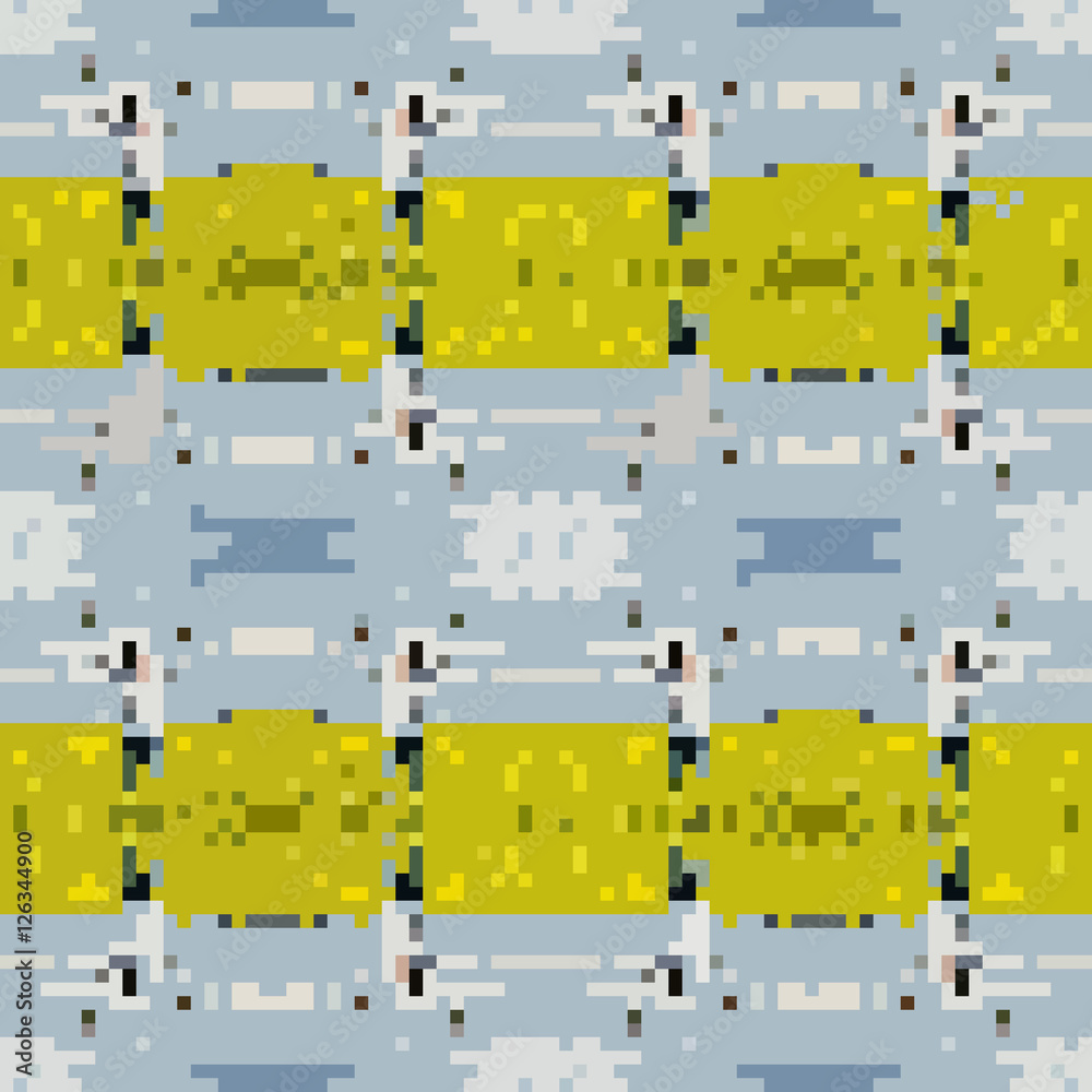 seamless tileable pixel texture pattern Stock Illustration | Adobe Stock
