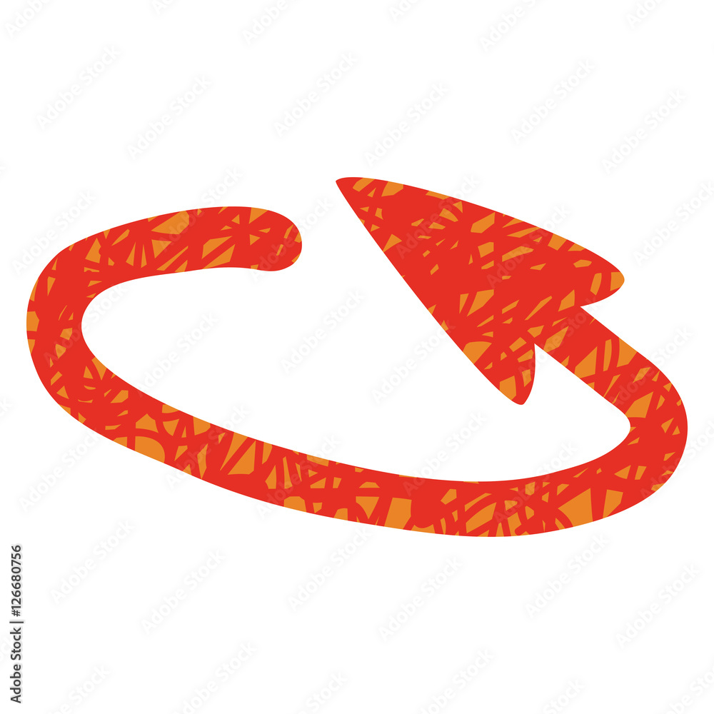 Stock-Vektorgrafik „scribble arrow with pattern icon image vector ...