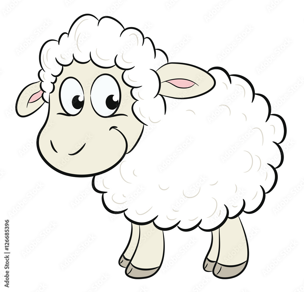 Niedliches Schaf Stock Vector | Adobe Stock