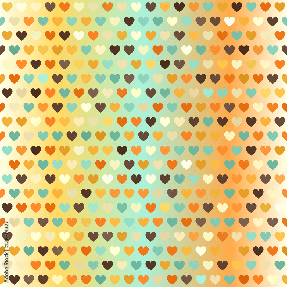 Heart pattern. Vector seamless background Stock Vector | Adobe Stock