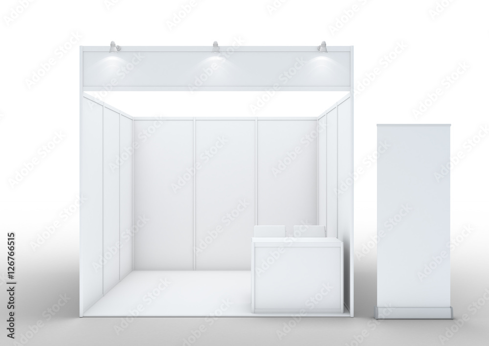 Blank exhibition stand. Stock Photo | Adobe Stock