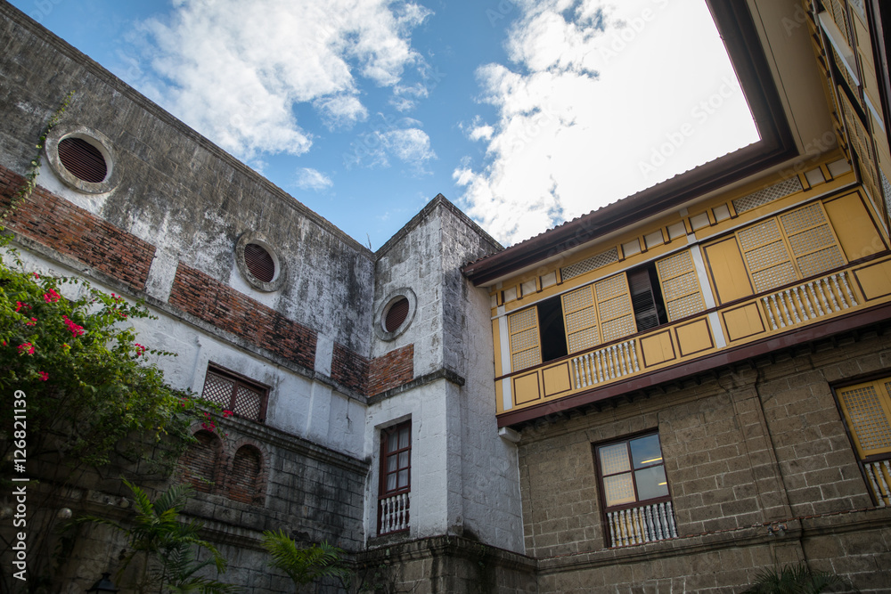 Casa Manila museum in Intramuros district, Manila, Philippines Stock ...