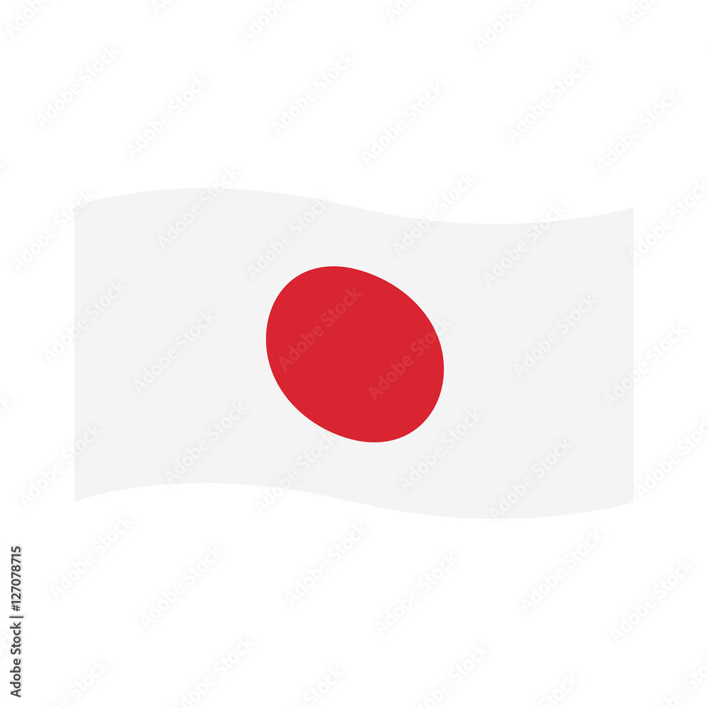 Japan flag vector Stock Vector | Adobe Stock