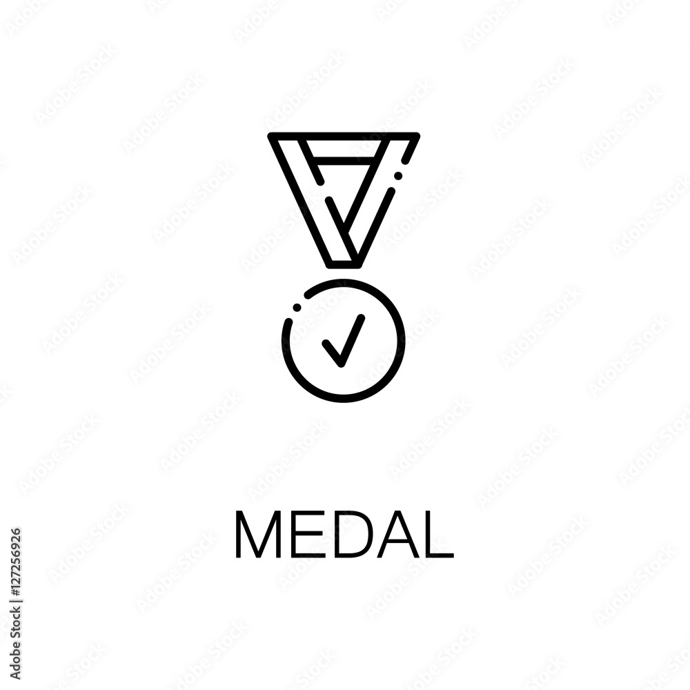 Award flat icon or logo for web design. Stock Vector | Adobe Stock